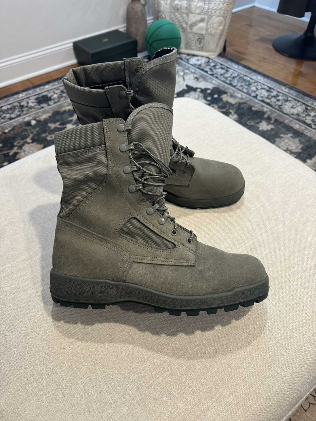 Military McRae Military Combat Boots Goretex Vibram Sole Grey NWT | Grailed