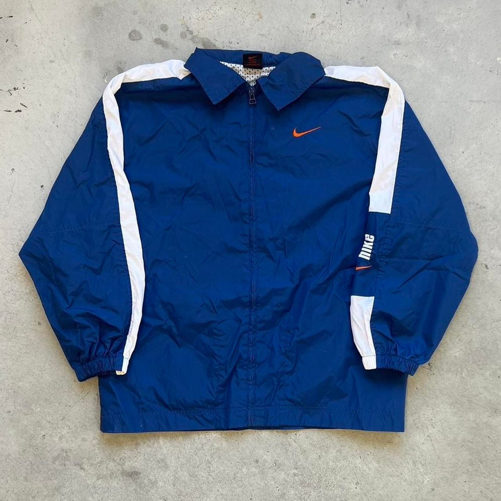 Nike × Streetwear × Vintage Vintage 90s Nike Side Swoosh Zip Up ...