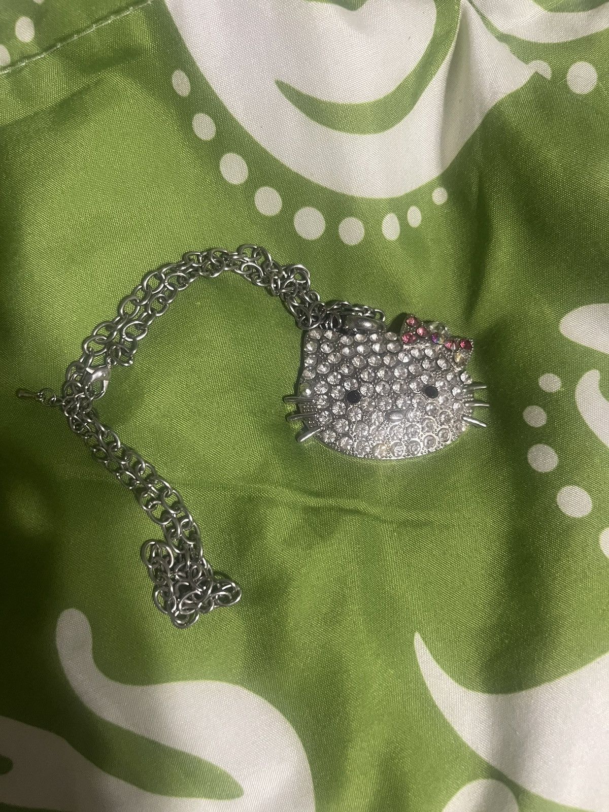 Affliction × Japanese Brand × Jewelry Rhinestone Hello kitty chain ...