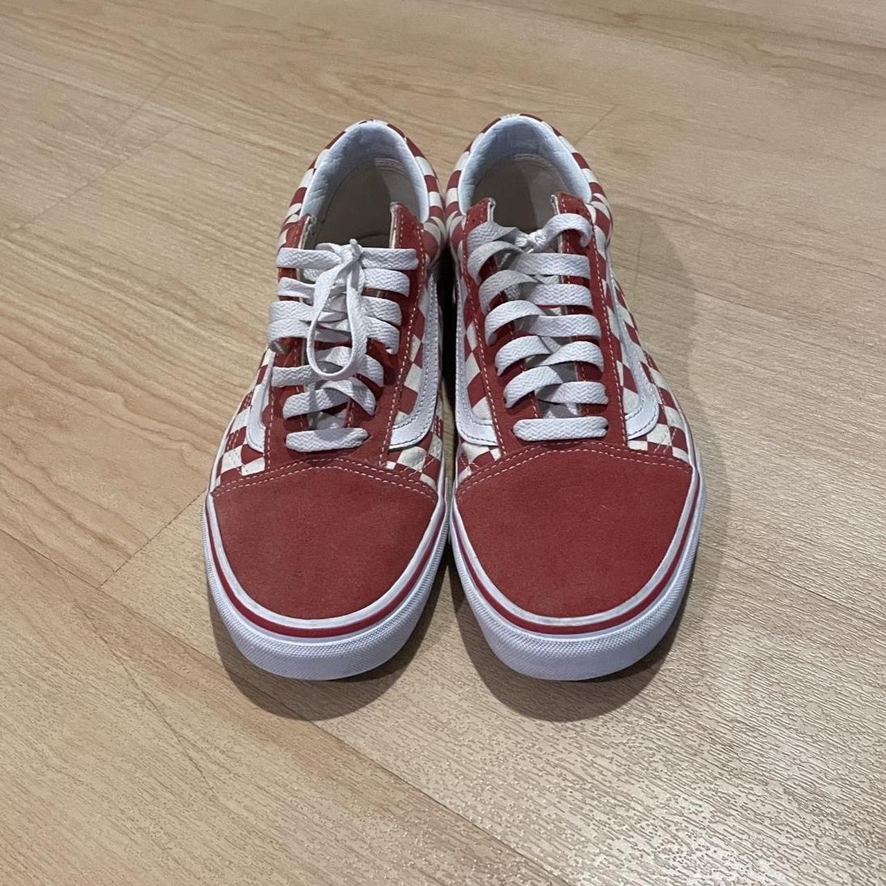 Vans Red Checkerboard Old Skool Vans | Grailed
