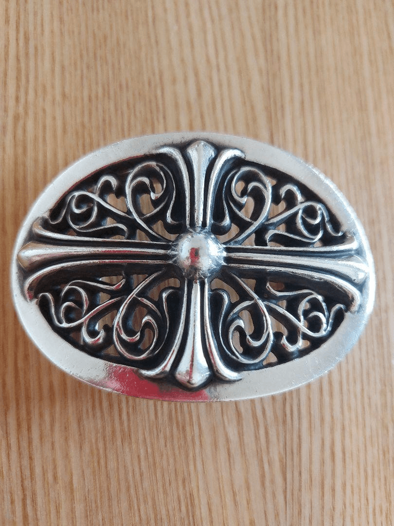 Chrome Hearts Chrome Hearts Oval Cross Belt Buckle | Grailed