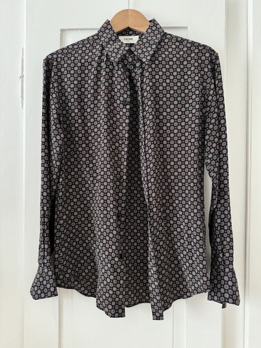 Celine Celine FW20 Runway Silk Shirt sz 39 | Grailed