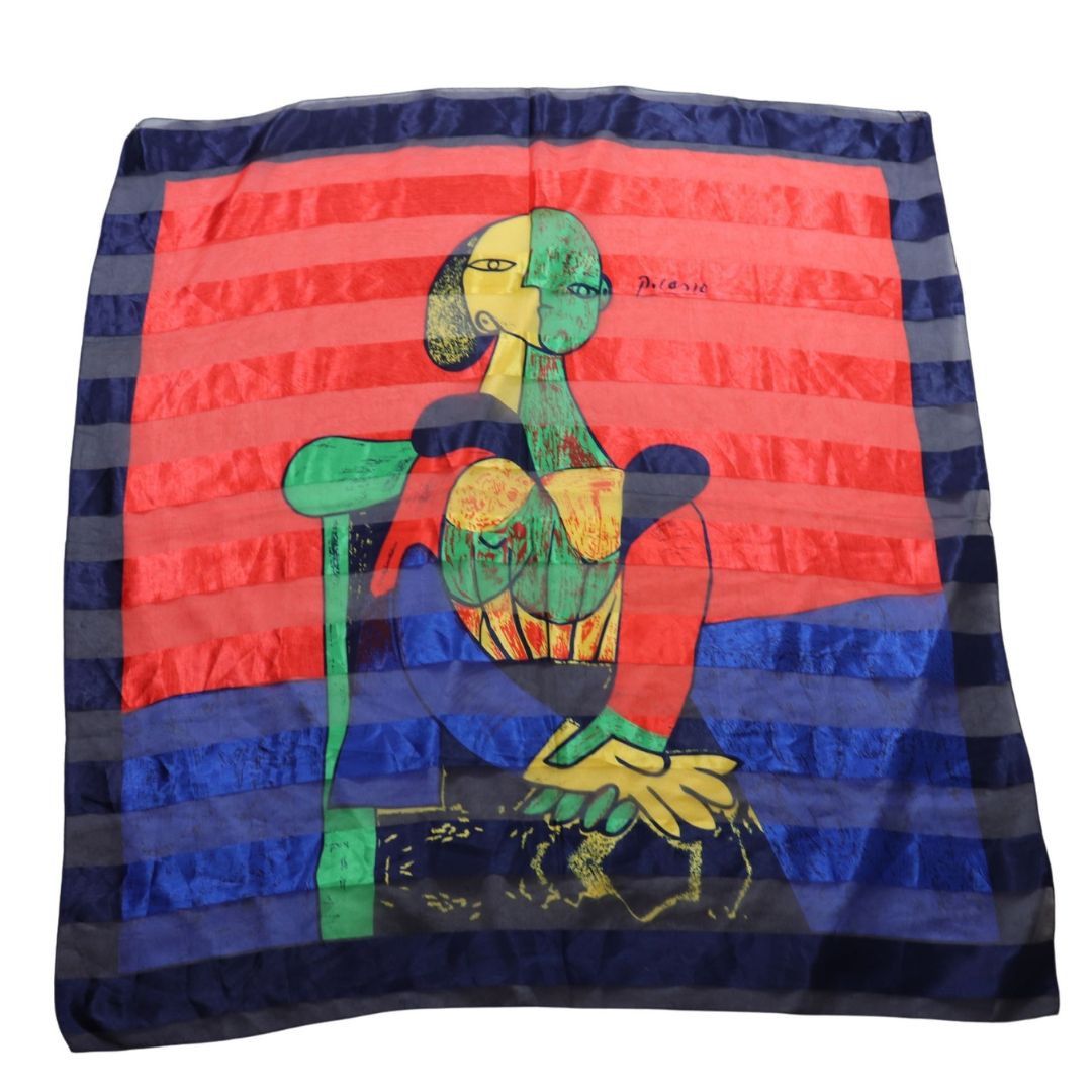 Picasso Beautiful 90's Picasso Art Deco Scarf | Grailed