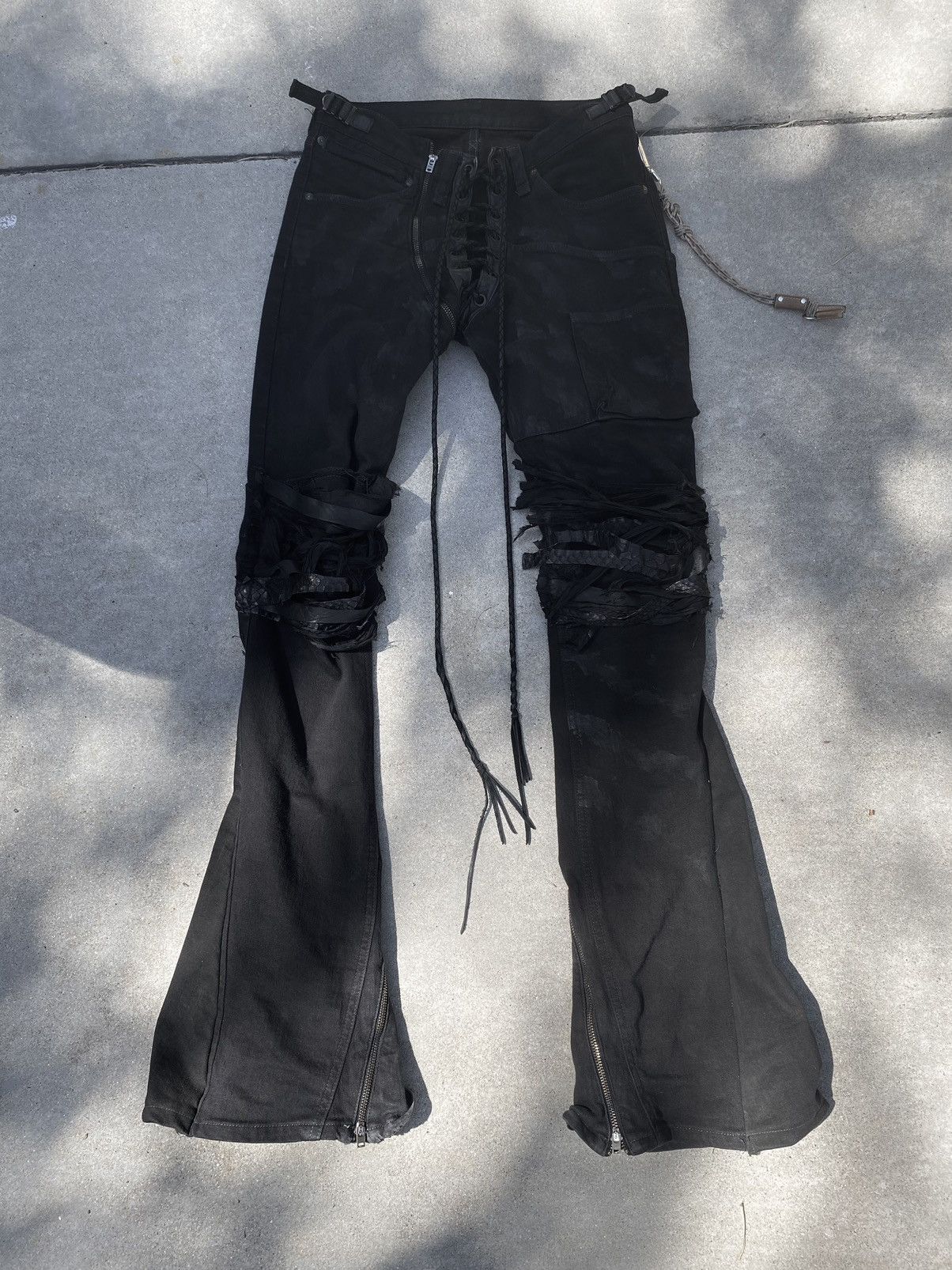 If Six Was Nine If Six Was Nine SBCM Zebra Lace up Denim | Grailed