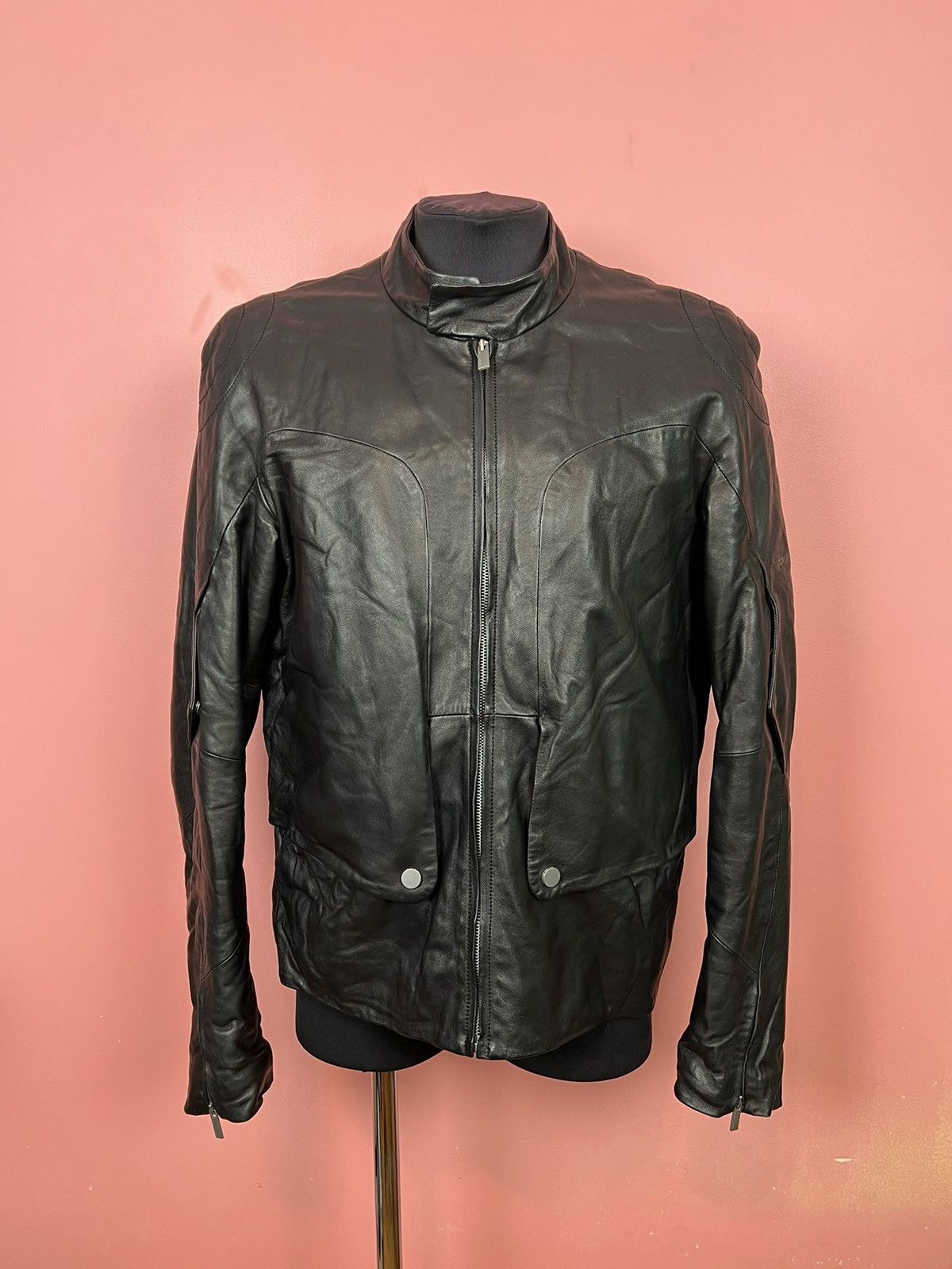 Porsche Design × Streetwear Porsche Design p1650 leather jacket limited ...