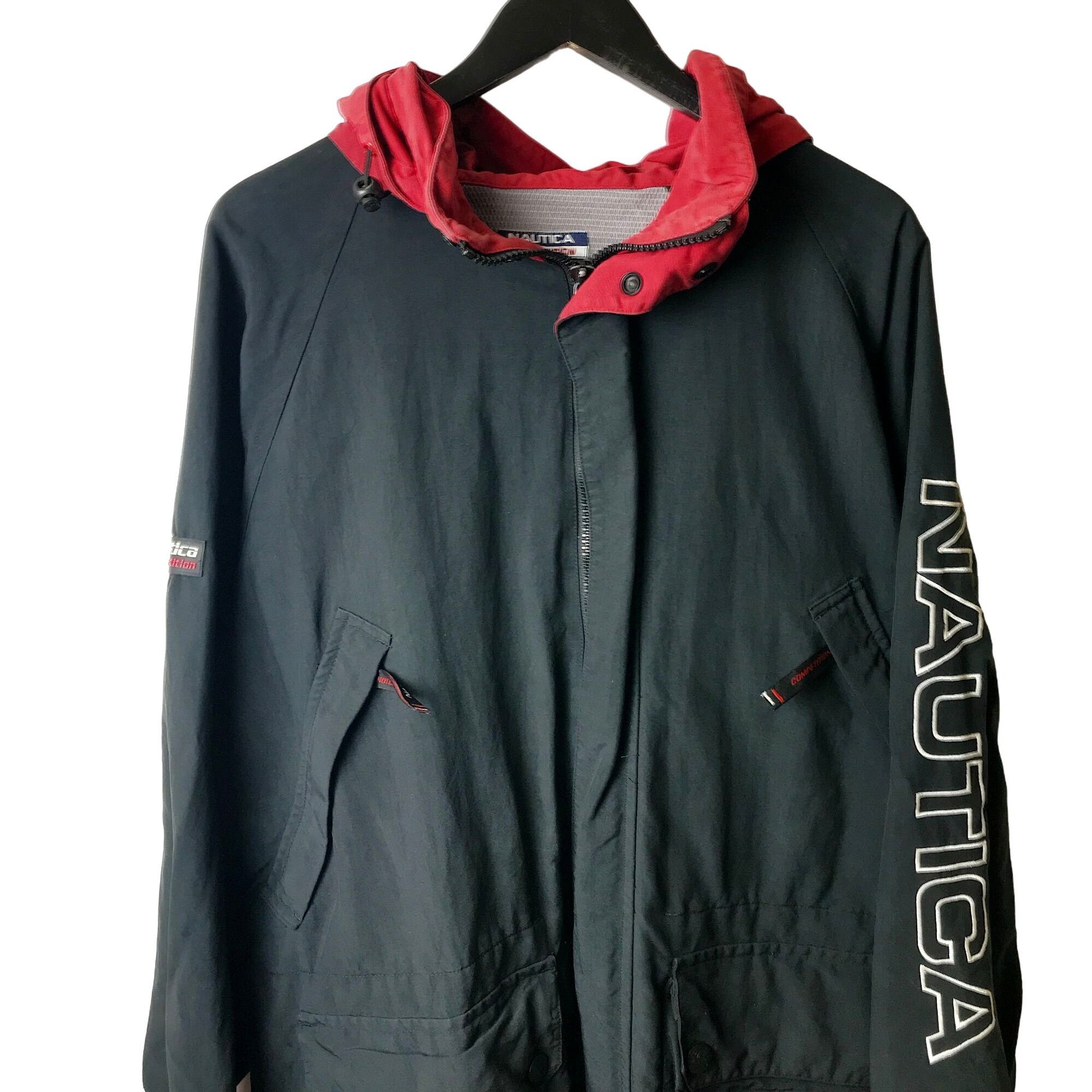 Vintage Nautica Competition Jacket Vintage 90s Red Black Large | Grailed