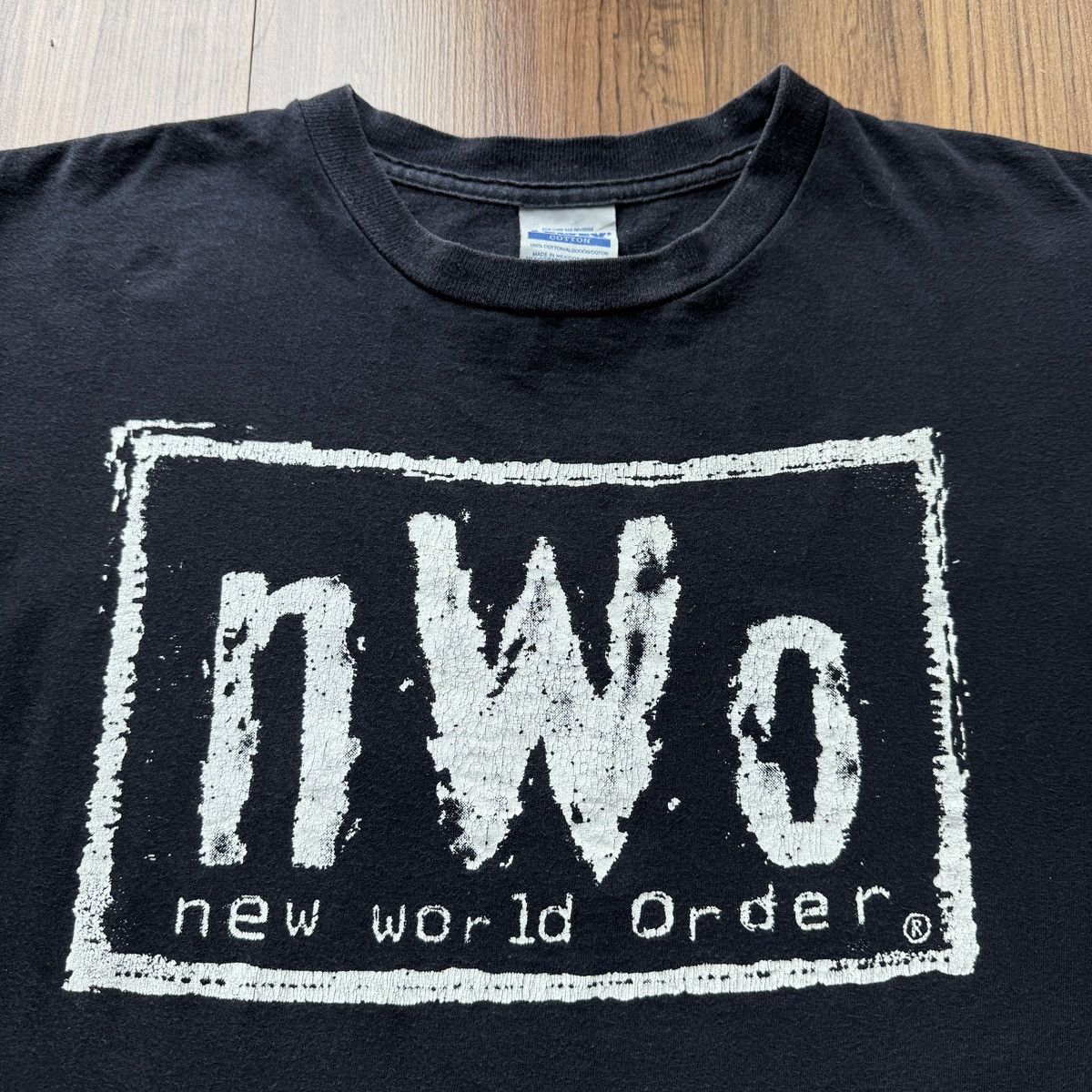Vintage × WWE × WWF 90s NWO OG Logo New world order Wrestling tee raw ...