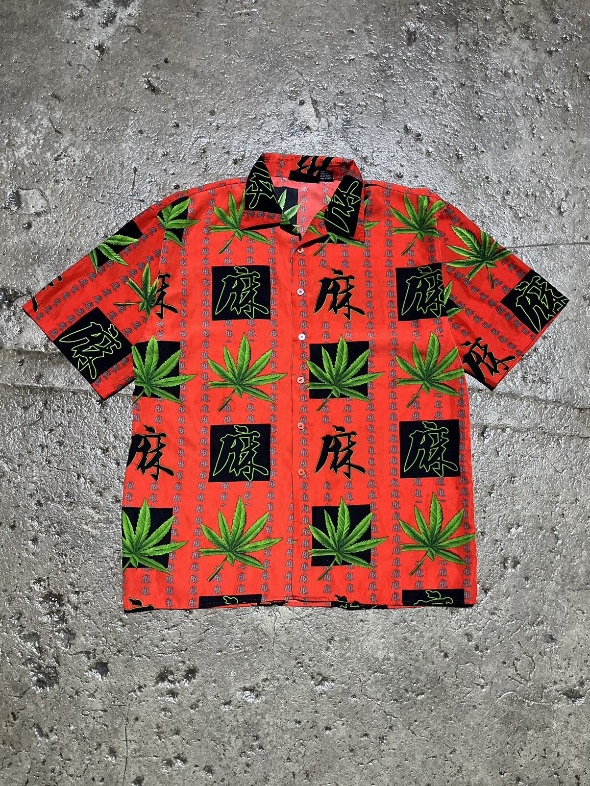 Vintage Crazy Vintage Y2K Weed Button Down Shirt Drug RX JNCO | Grailed