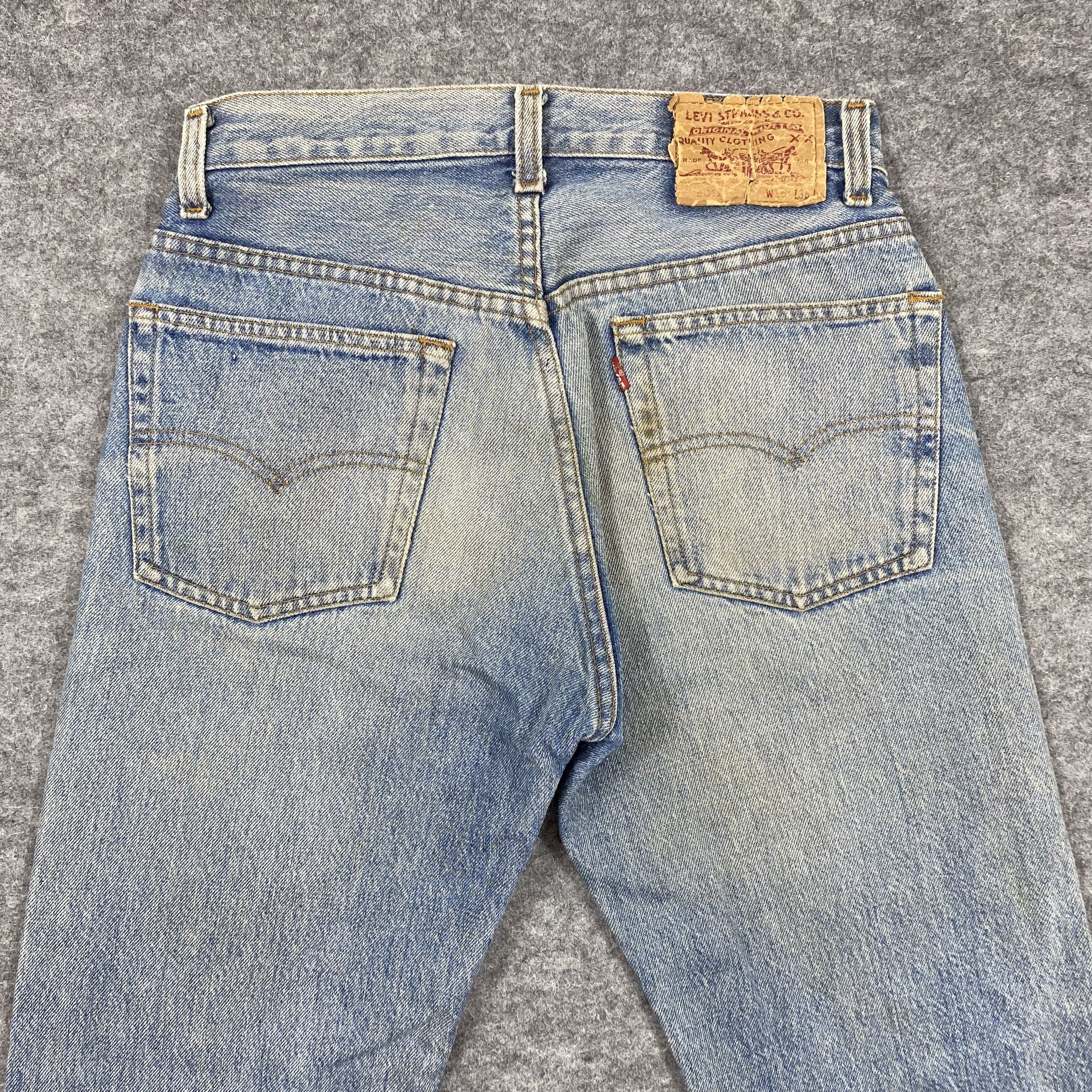 Levi's Vintage Levi's Button Fly Jeans - Distressed Light-JN4036 | Grailed