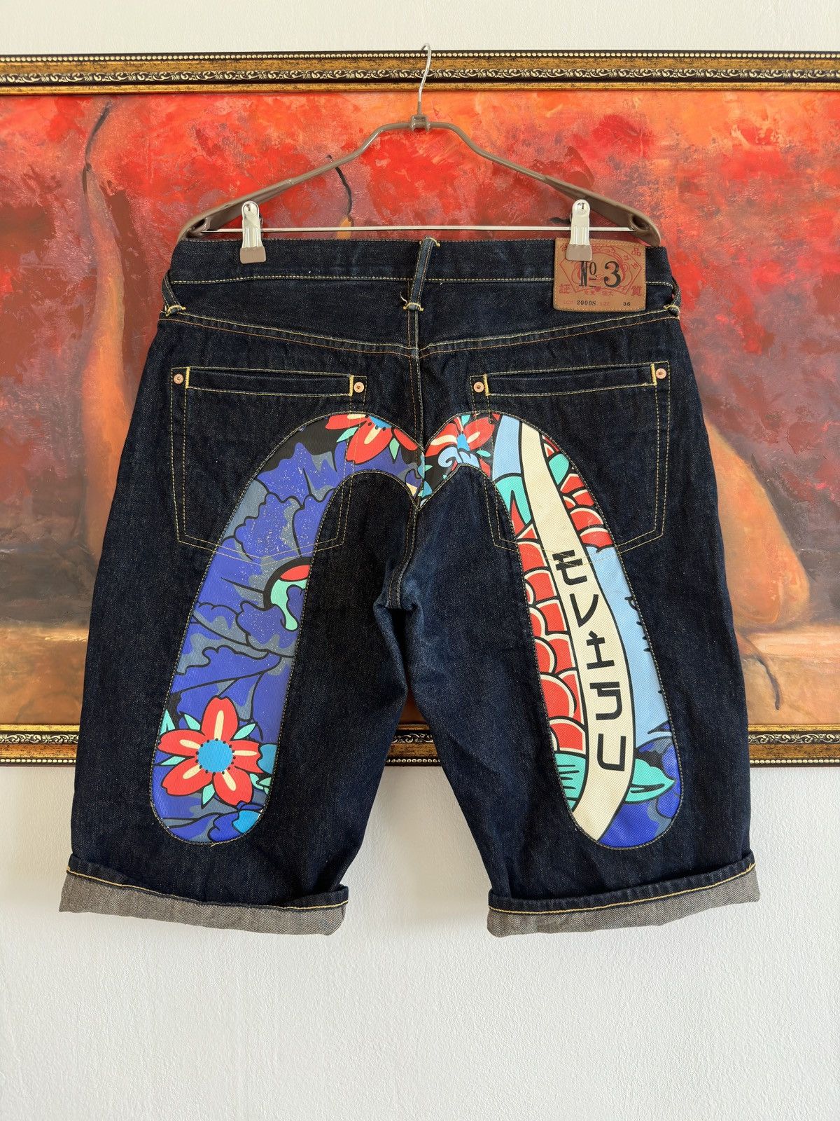 Evisu × Japanese Brand Evisu Daicock Denim Shorts Selvedge B0312 | Grailed