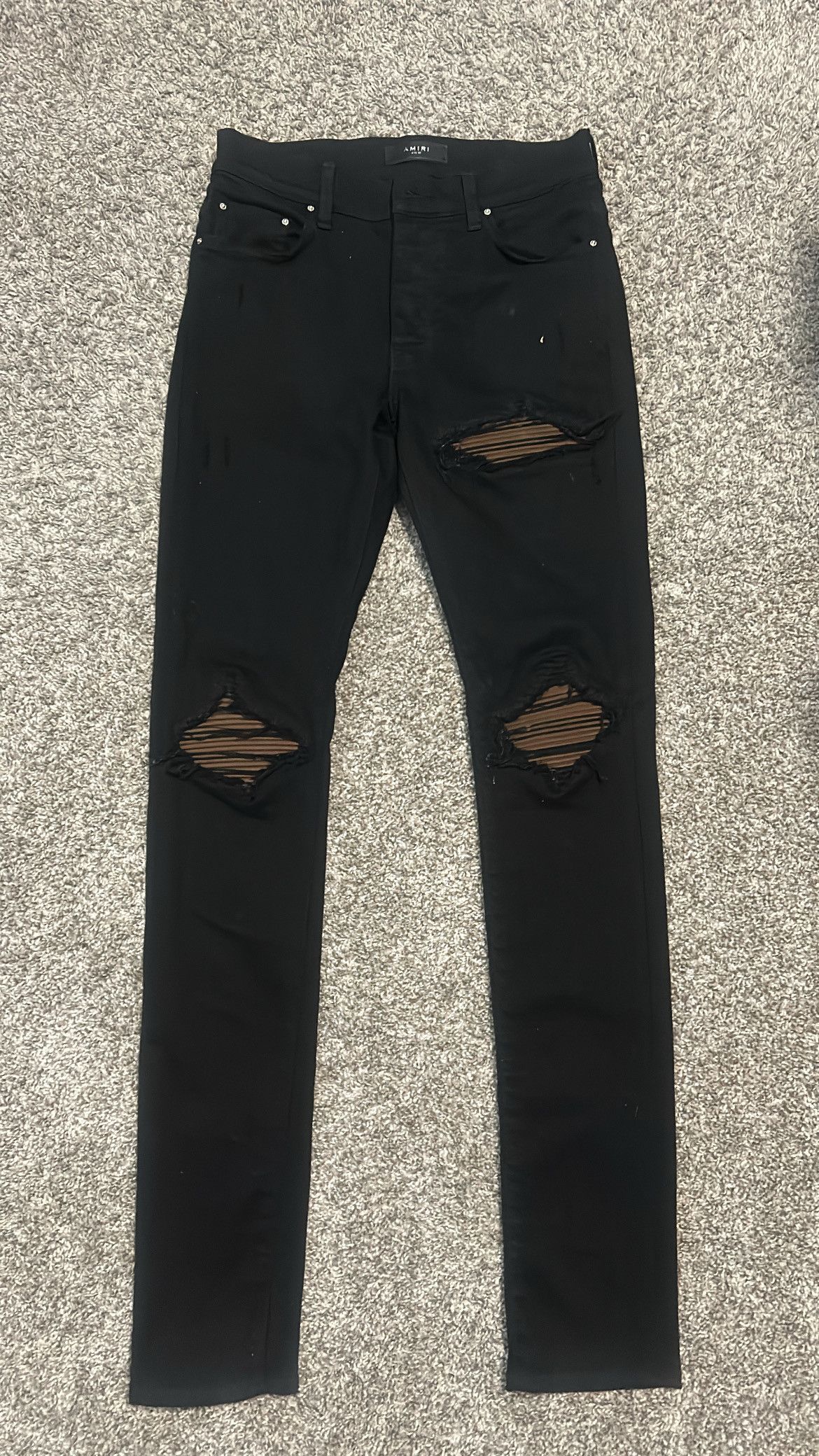 Amiri AMIRI Mx1 Brown Ultra Suede Jeans | Grailed
