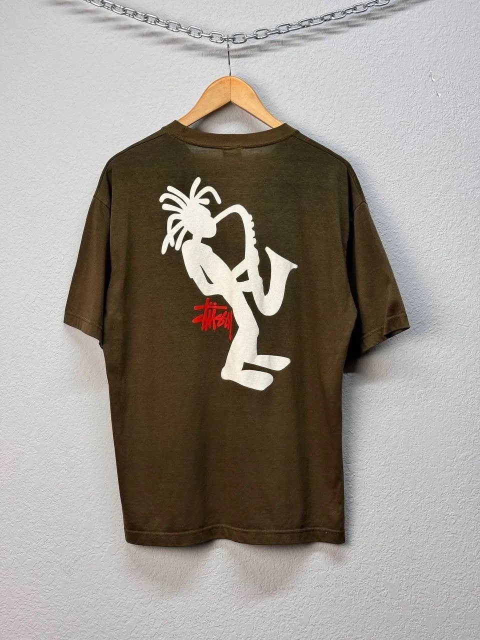 Stussy × Vintage Stussy All That Jazz Vintage Stickman Rasta Tee | Grailed