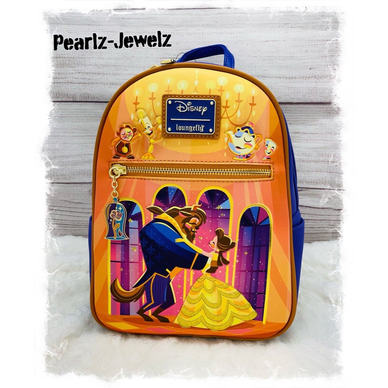 Disney Loungefly Disney Princess Belle Beauty & Beast Chibi Ballroo ...