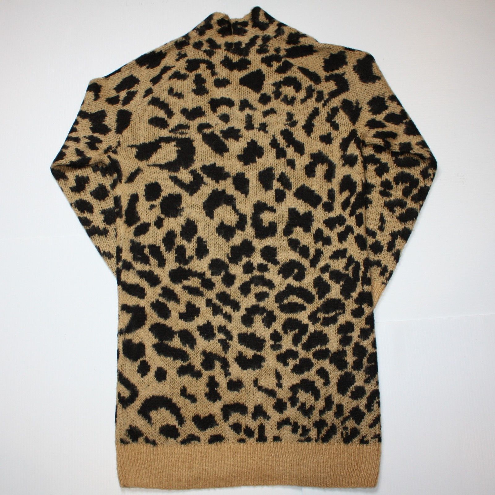 BP. Long Leopard Print Cardigan Open Front Duster Sweater size M | Grailed