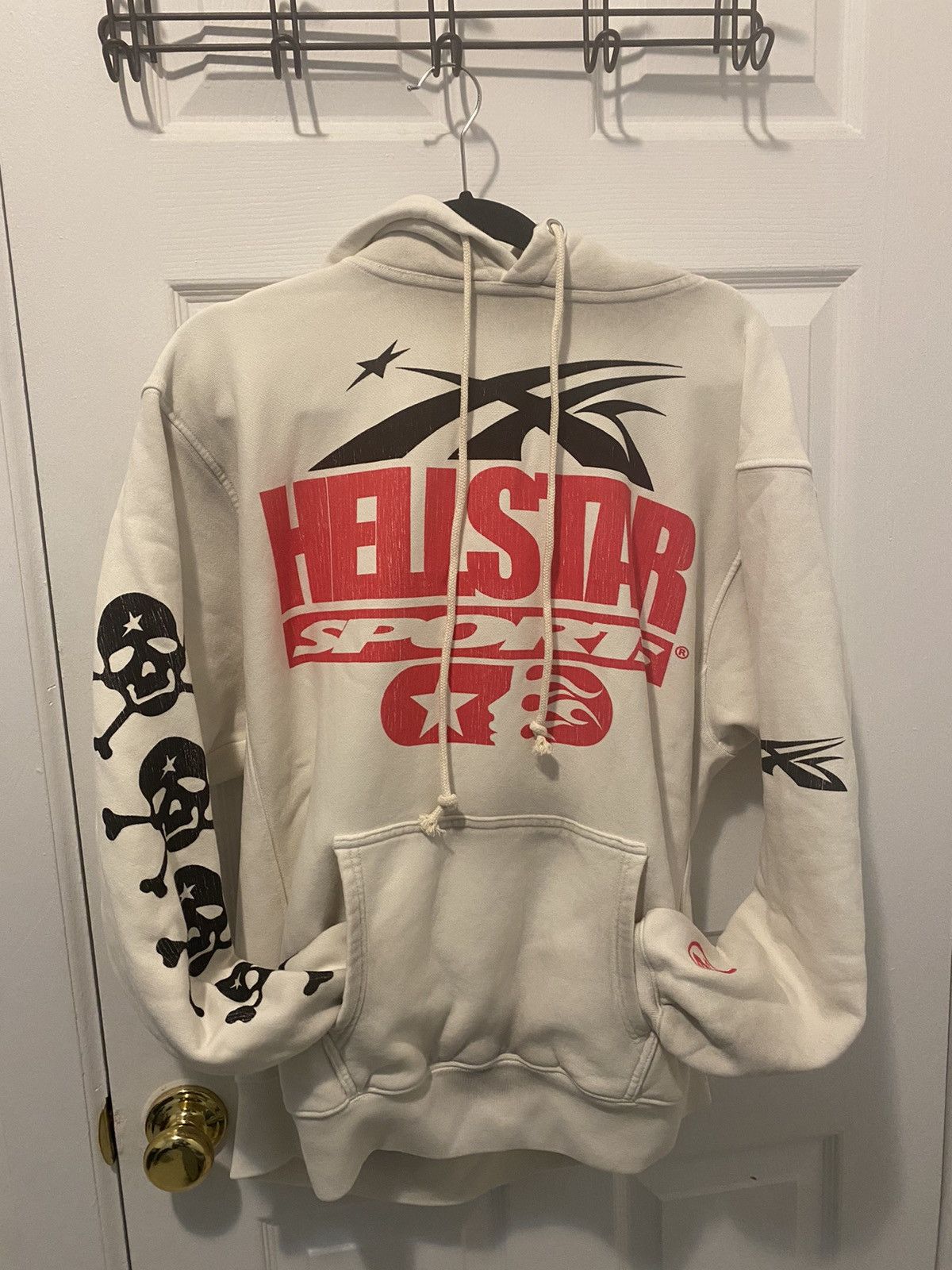 HELLSTAR HELLSTAR SPORTS “BEAT US” HOODIE BLACK FADE | Grailed