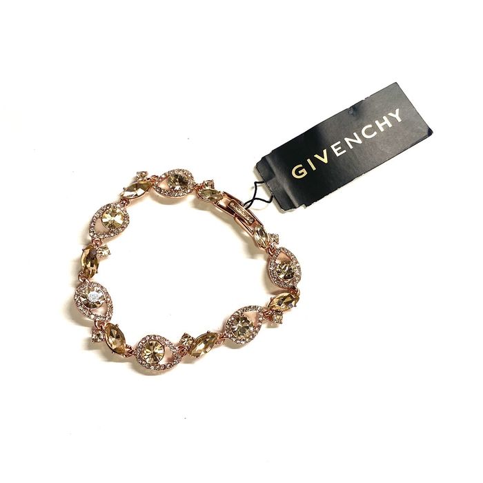 Givenchy RARE GIVENCHY ROSE GOLD CHARM TENNIS BRACELET | Grailed