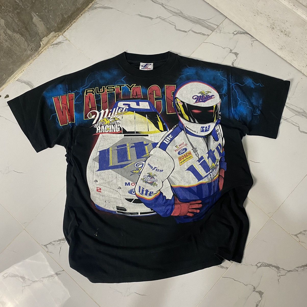 Vintage NASCAR Rusty Wallace “Red Eyes Midnight Rider” 90’s | Grailed