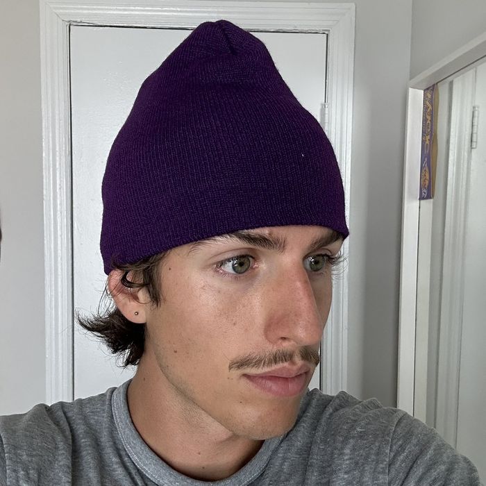Streetwear Y2K Blank Purple Skullcap Tight Beanie Winter Hat Cap | Grailed