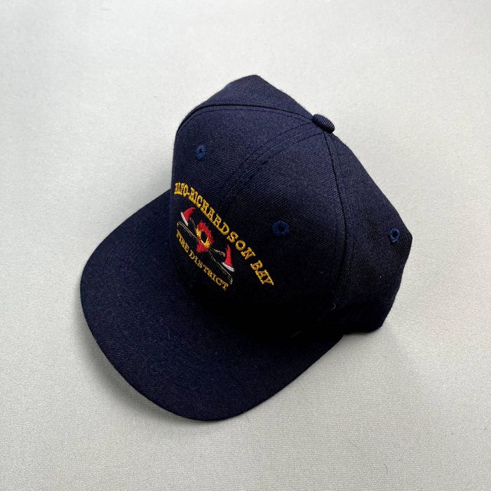 Vintage Vintage Fire Department Hat Snapback Navy Blue Bay Area SFFD ...