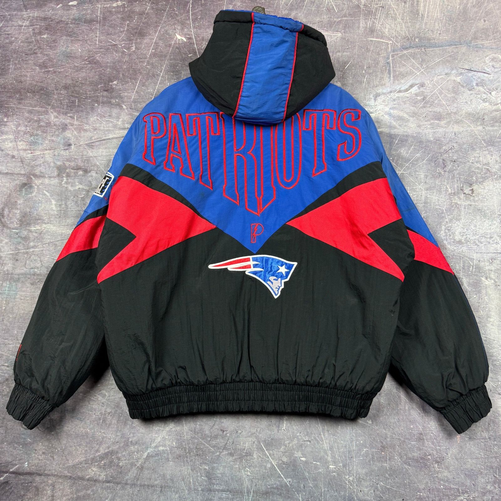 Pro Player × Vintage 90s New England Patriots Pro Player Puffer Jacket ...