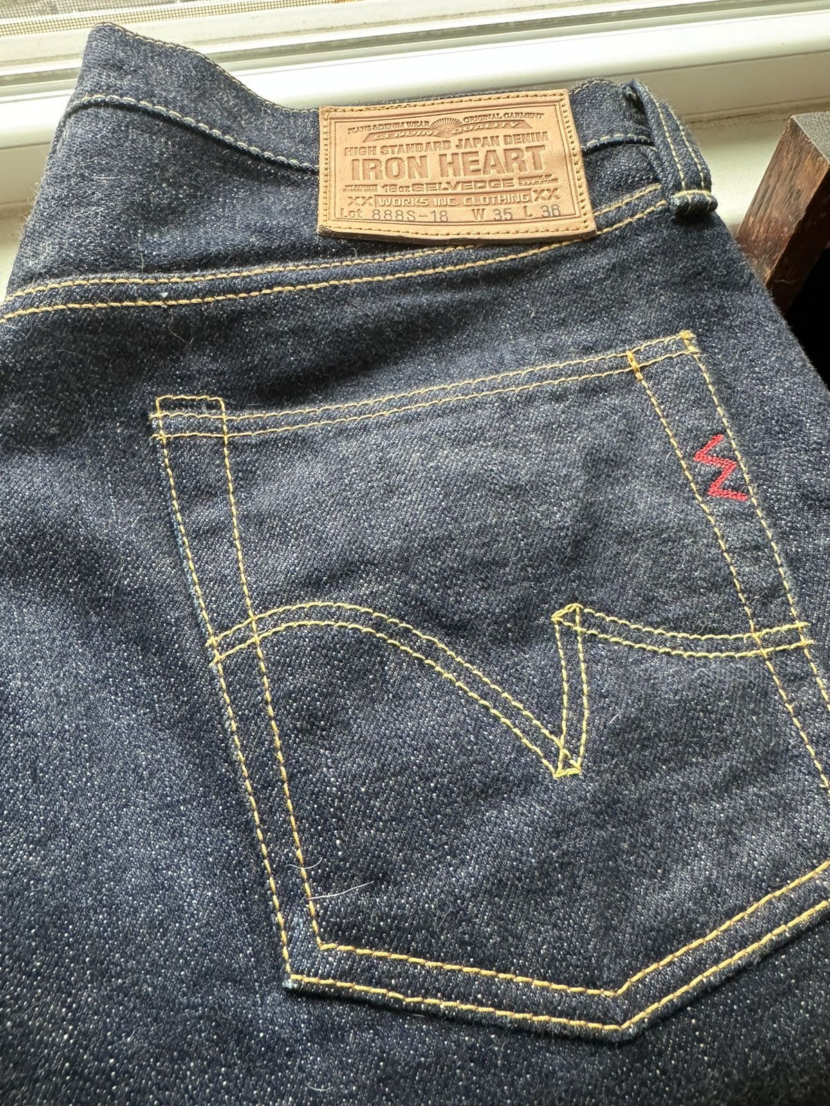 Iron Heart Iron Heart 888S-18 18oz Vintage Selvedge Denim - Indigo ...