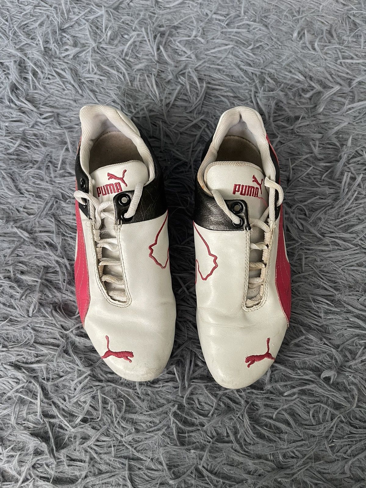 Puma × Streetwear × Vintage Puma 2000s vintage real leather sneakers ...