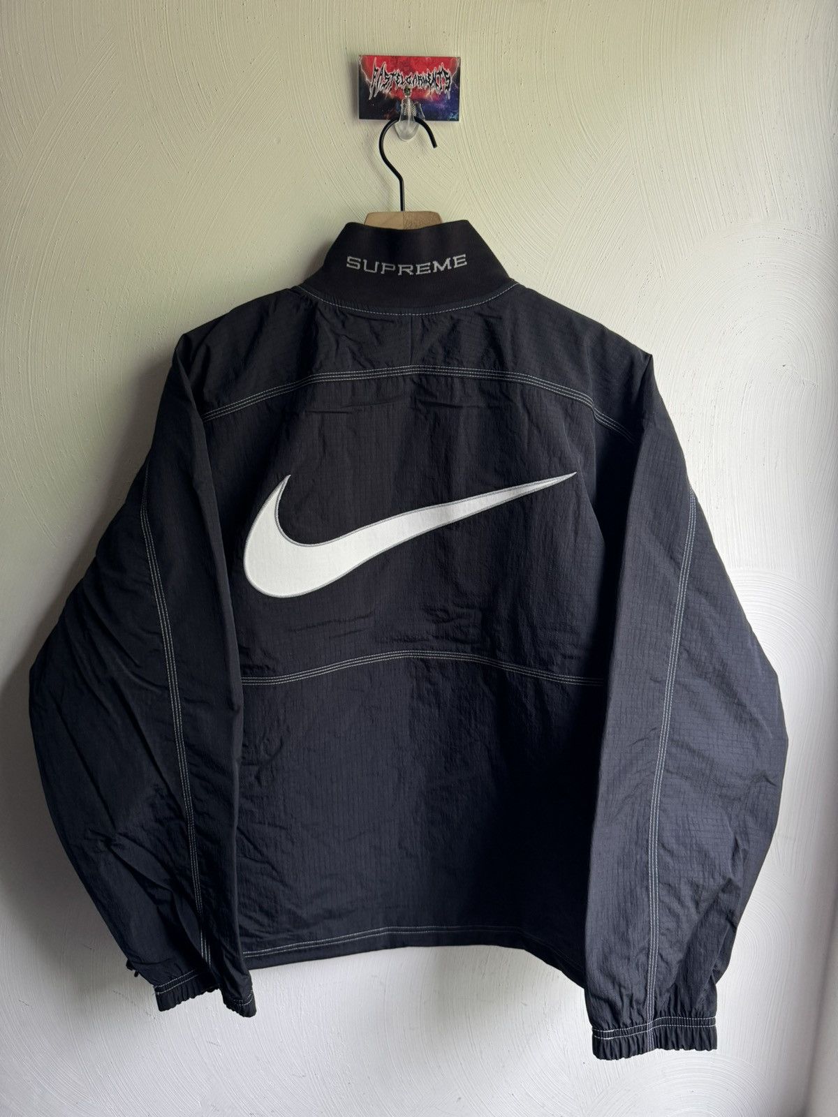Nike × Supreme × Vintage Supreme Nike Ripstop Pullover Jacket Black ...