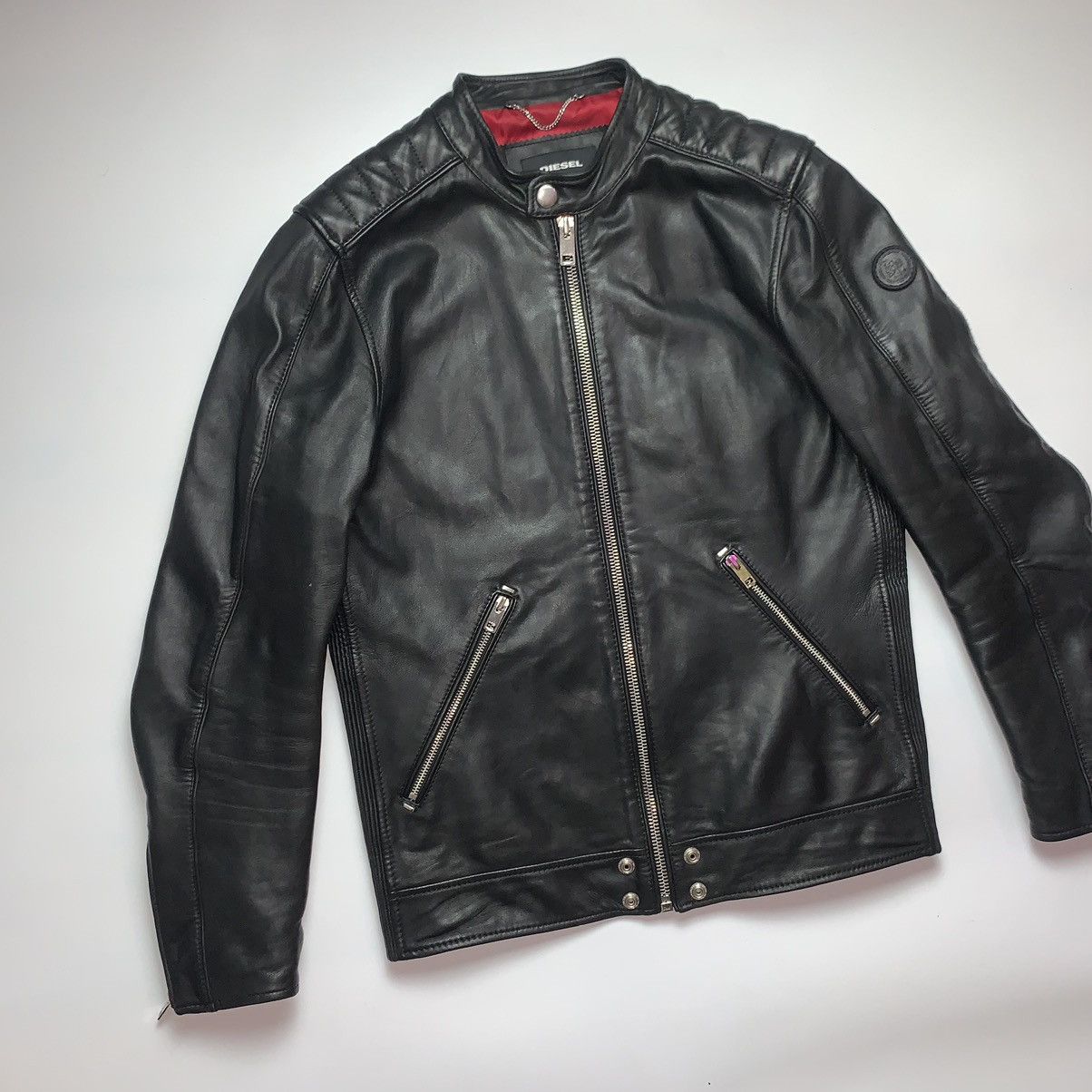 Diesel Vintage Diesel Sheepskin Leather Jacket | Grailed