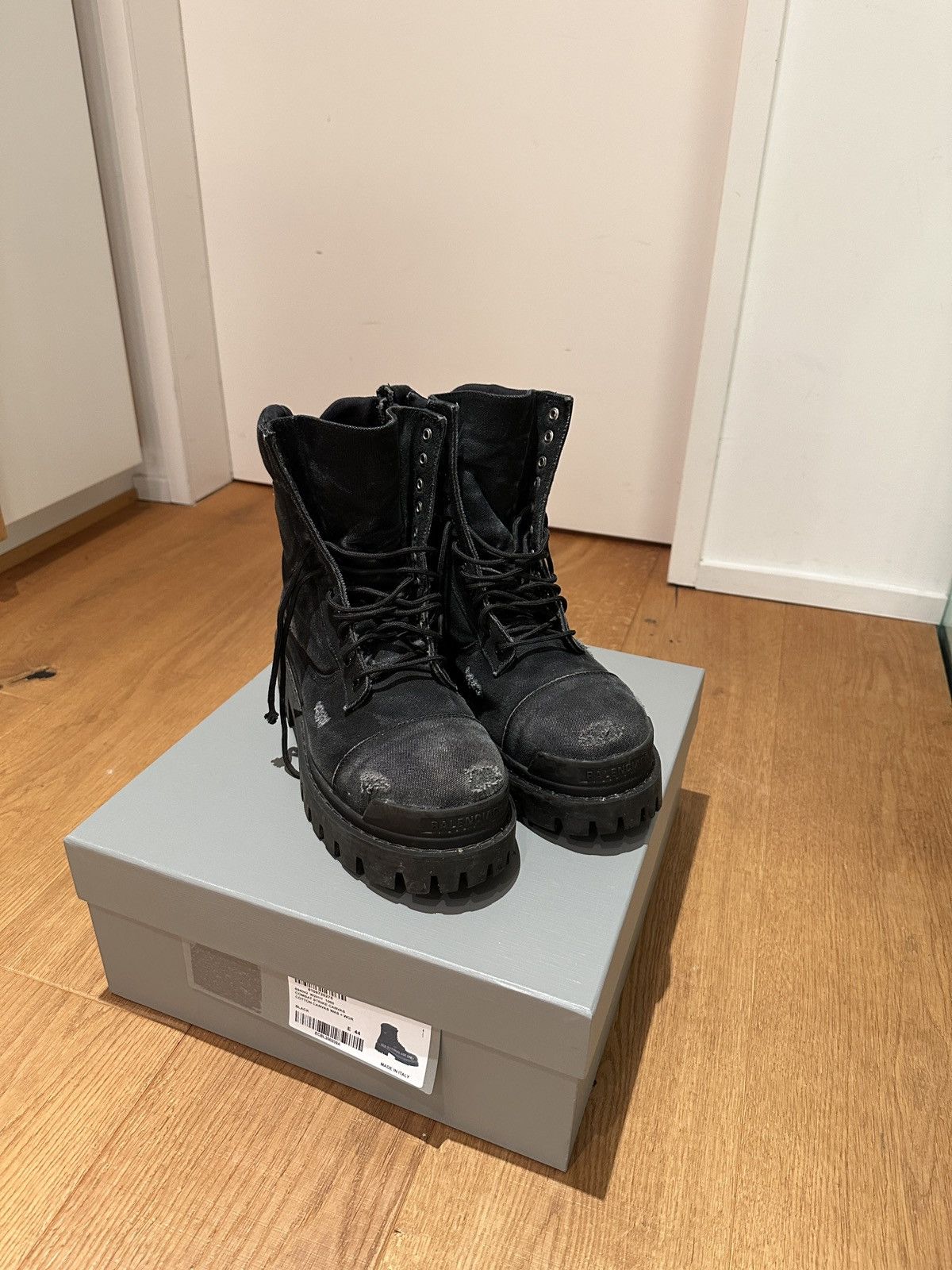 Balenciaga balenciaga strike combat boots | Grailed
