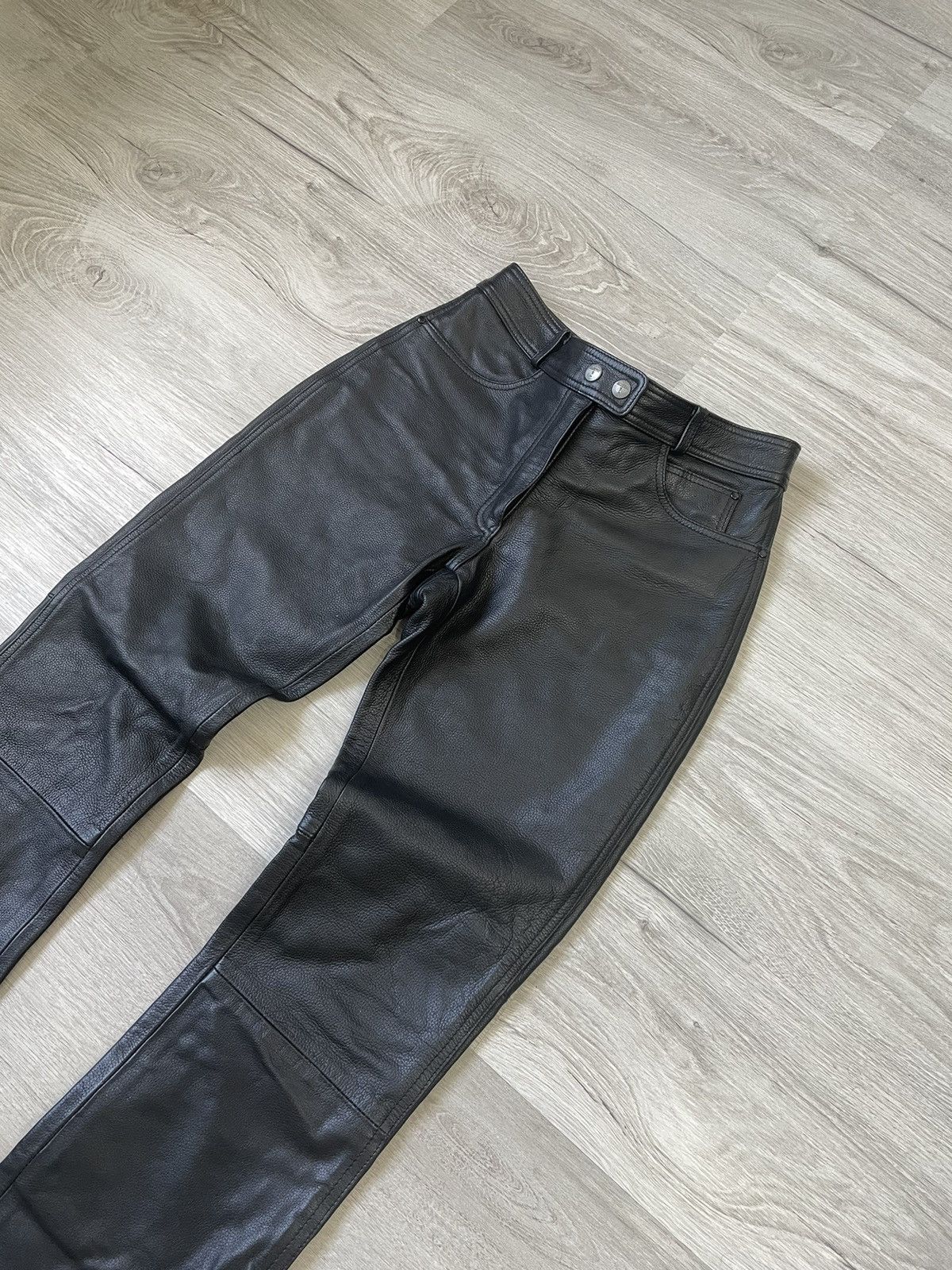 Japanese Brand × Leather × Vintage Highway leather pants Moto Bike ...