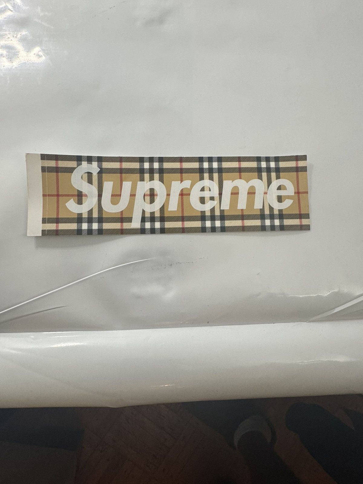 Burberry × Supreme Supreme Burberry Box Logo Sticker | Grailed