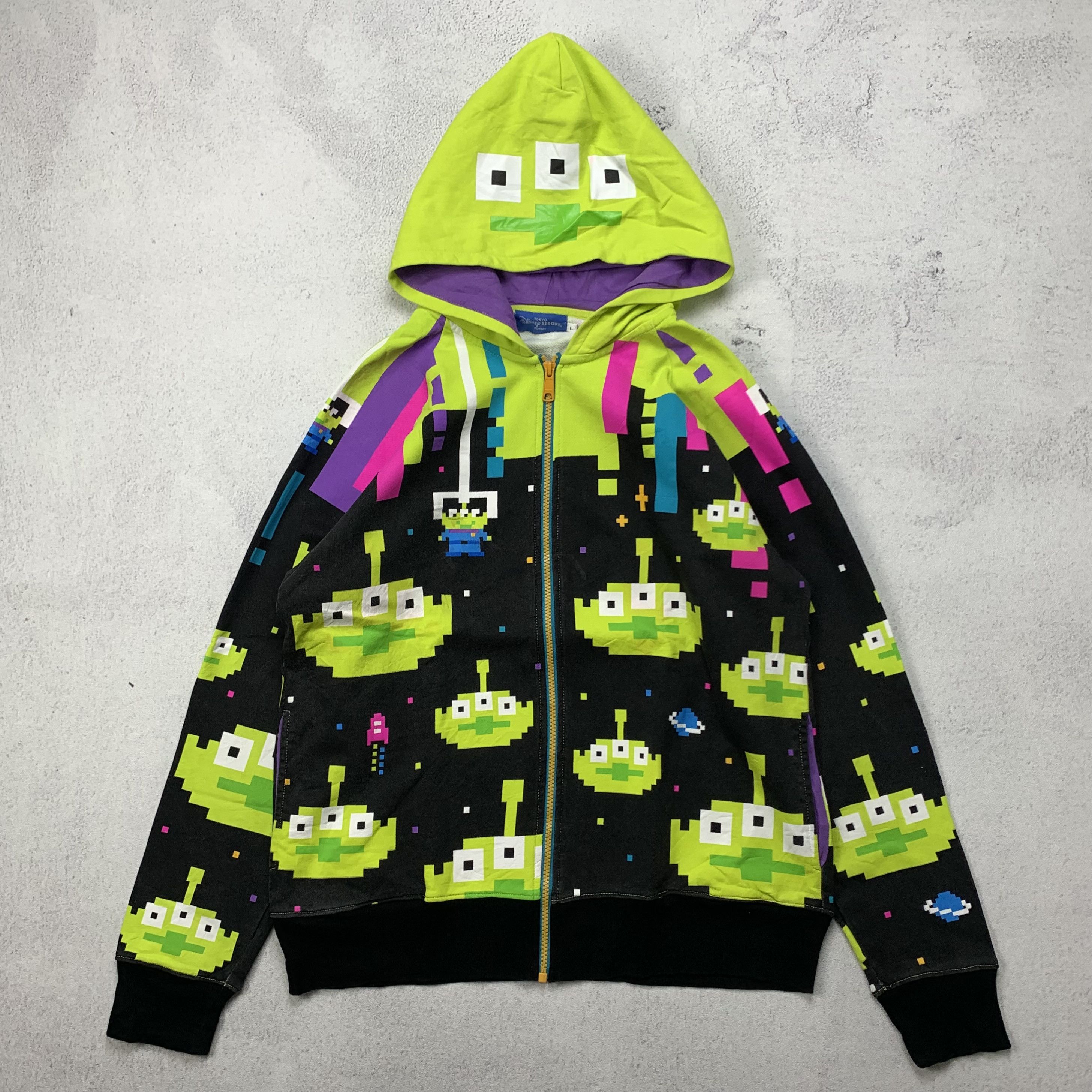 Vintage Vintage Toy Story Squeeze Toy Aliens Zip Up Hoodie | Grailed