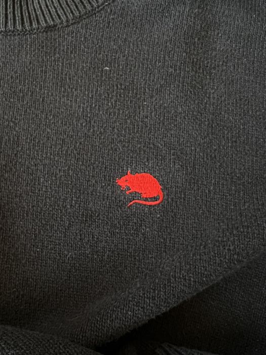 Stray Rats Stray Rats Rat Embroidered Sweater | Grailed