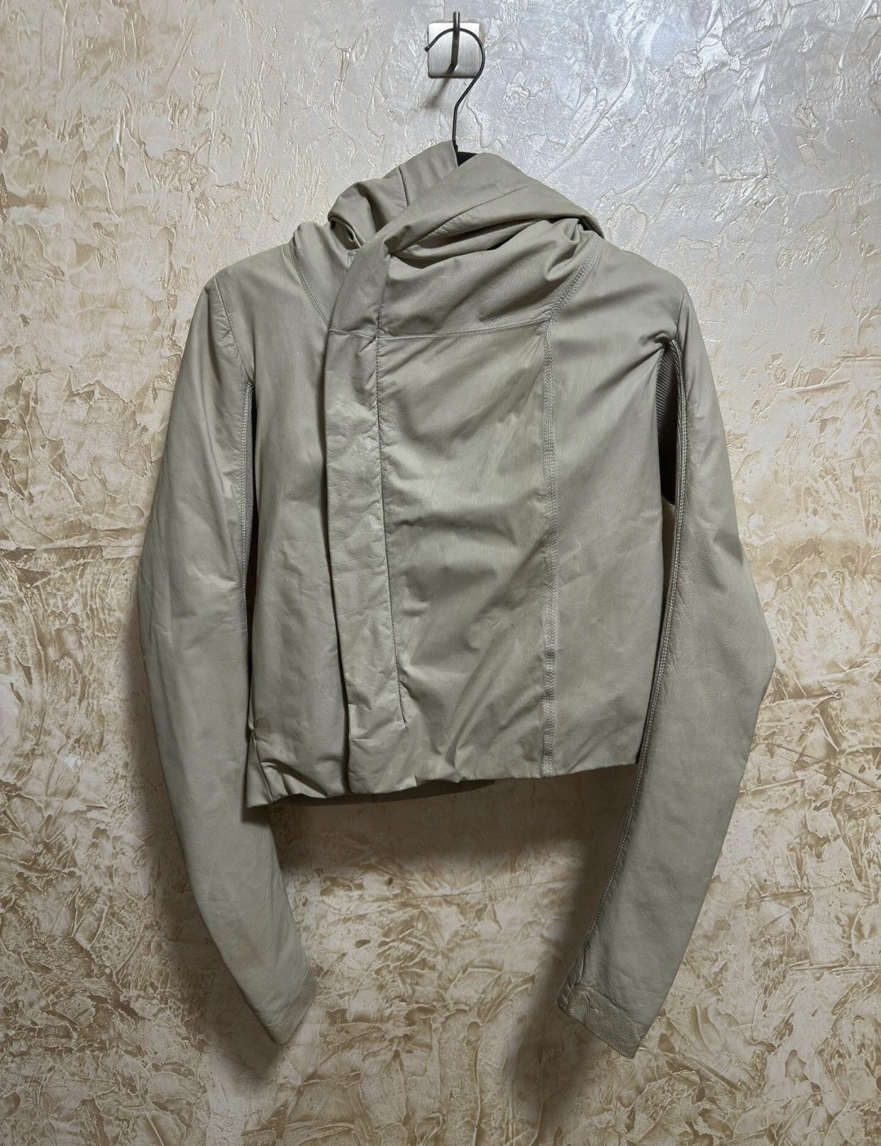 Rick Owens Rick owens wizard hat calfskin leather coat | Grailed