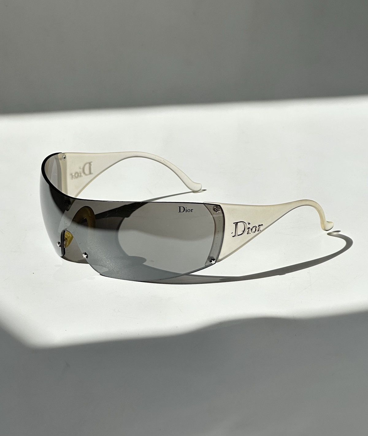Dior DIOR Ski Mask Logo Sunglasses Vintage Black White sport y2k | Grailed