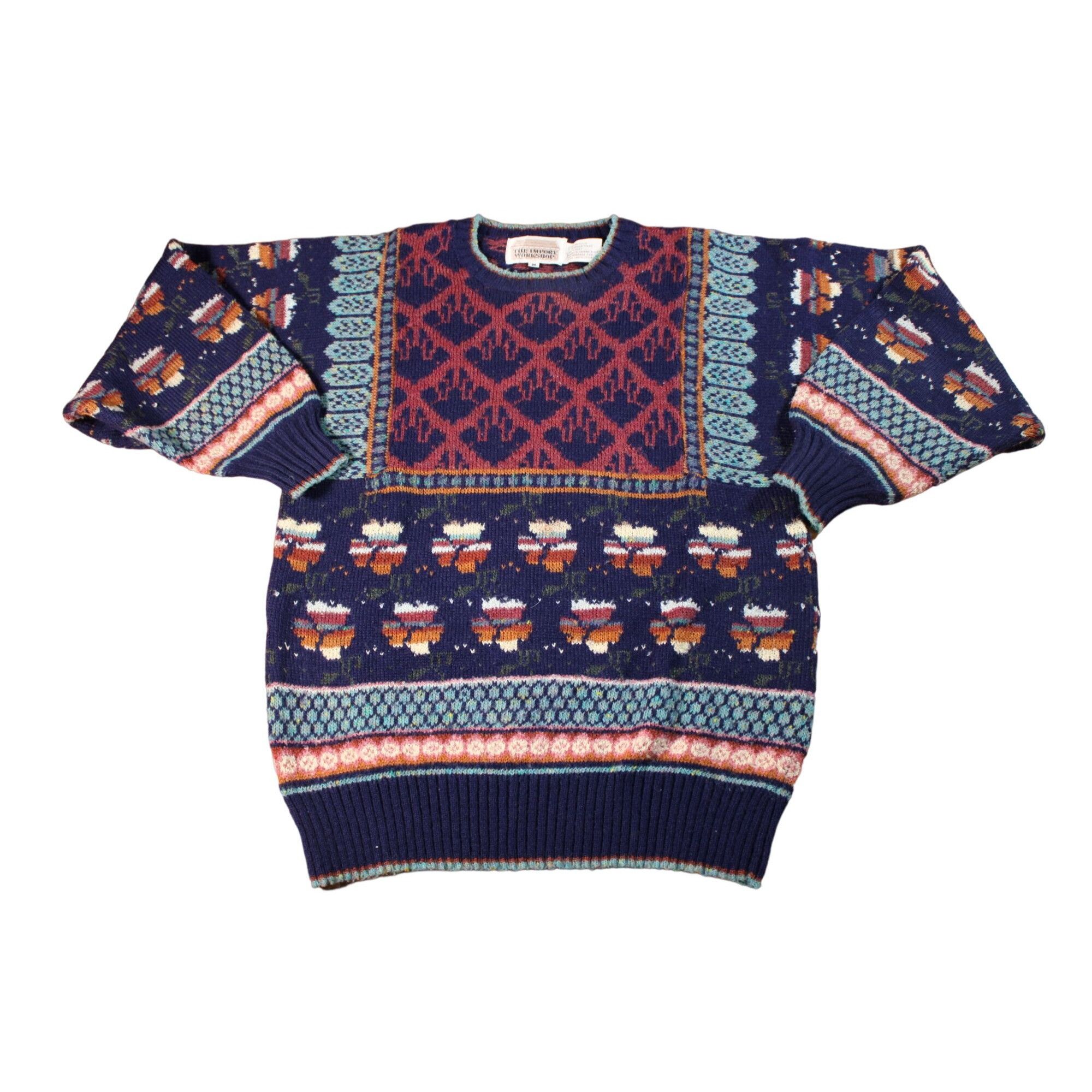Vintage Vintage 80's The Import Workshop Fair isle Knitted Sweater ...