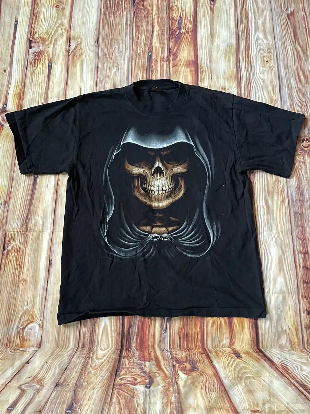 Japanese Brand × Streetwear × Vintage Vintage 90’s skull rock t-shirt ...