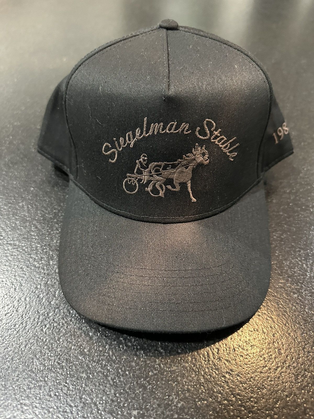 Siegelman Stable Black Siegelman Stables Hat with brown writing | Grailed