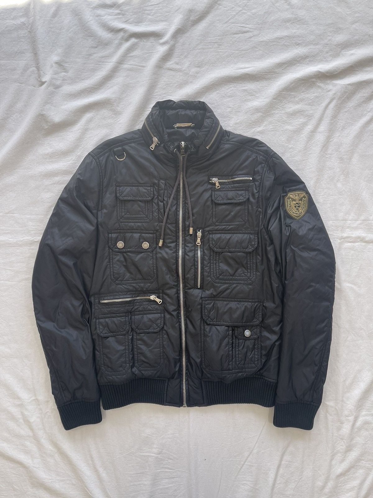 Dolce & Gabbana D&G 2000s Multi-Pocket Cargo Nylon Padded Security ...