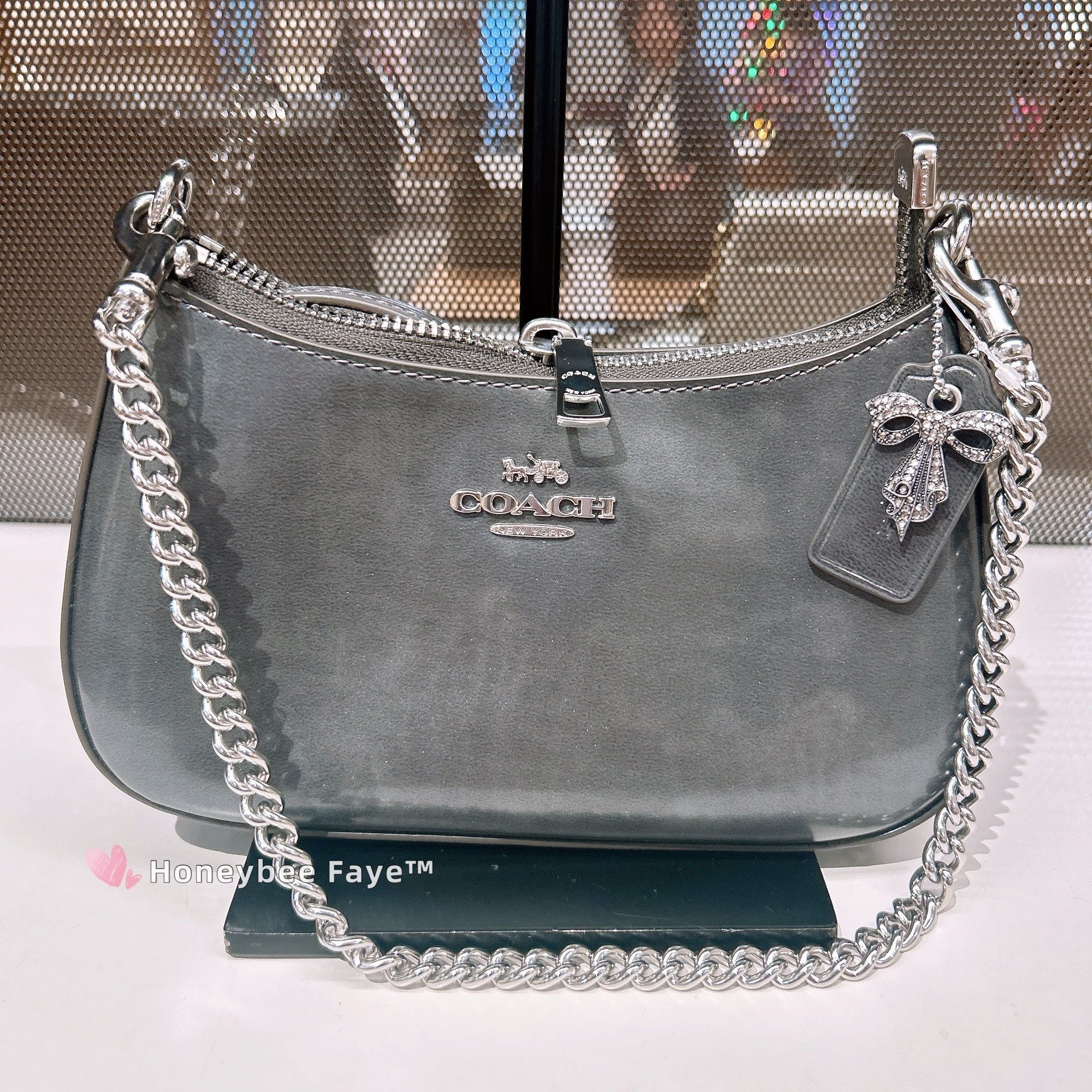 Coach Teri Mini Crossbody Bag CCE83 Metallic Gunmetal | Grailed
