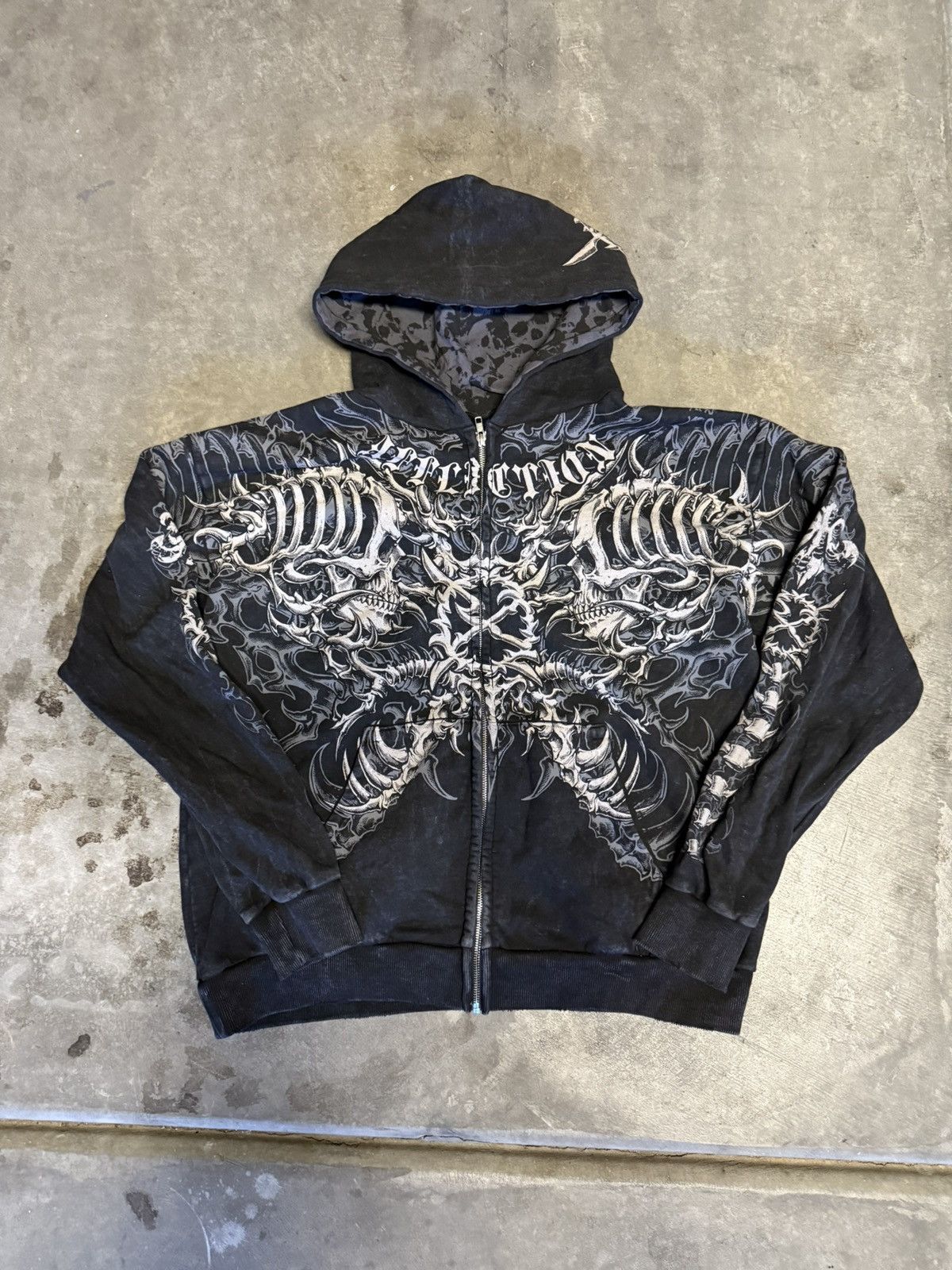 Affliction Ken Carson x Affliction Zip Up XL | Grailed