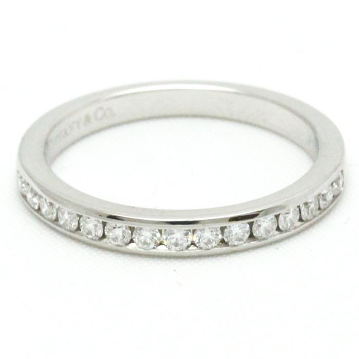 Tiffany & Co. Tiffany Channel Setting Half Eternity Ring Platinum ...