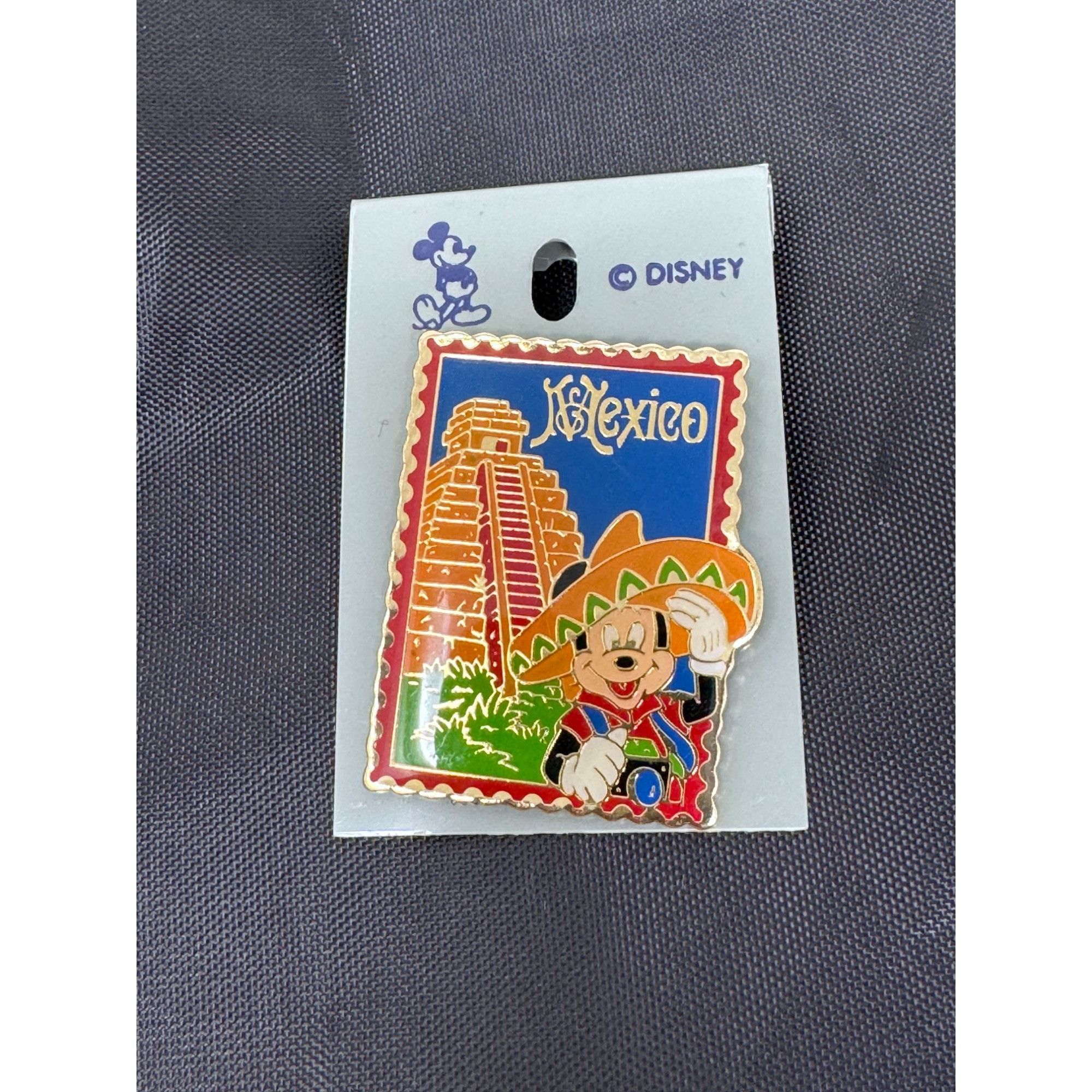 Disney Epcot 15th Anniversary Stamp Series Disney Pin Mexico Mickey ...