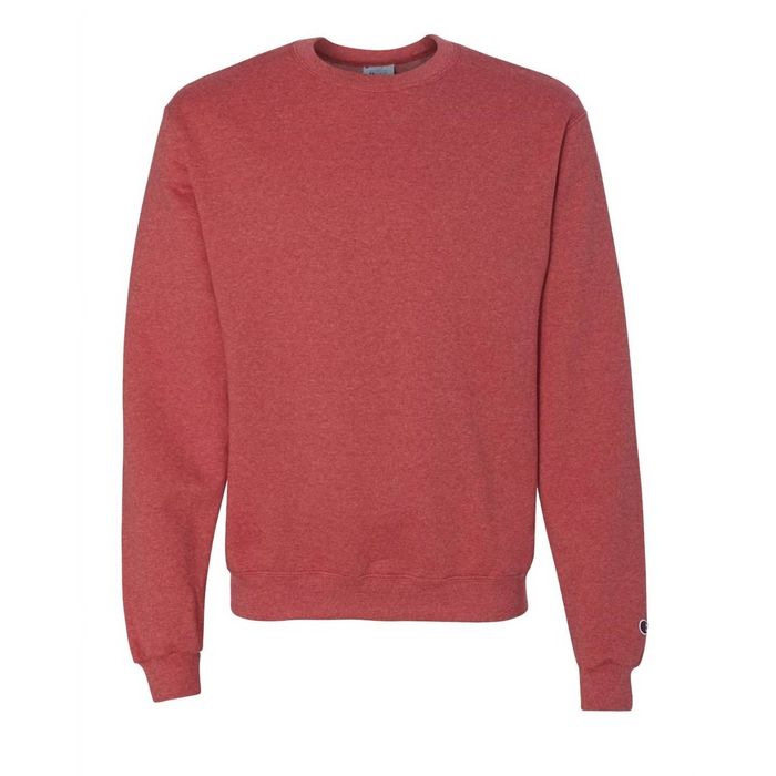 Champion Men's Powerblend Crewneck Sweatshirt In Scarlet Heather | Grailed