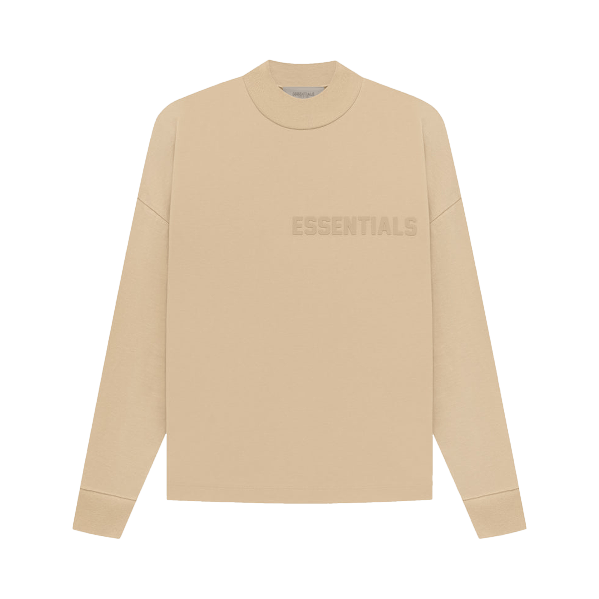 Essentials × Fear of God Fear of God Essentials Long-Sleeve Tee 'Sand ...