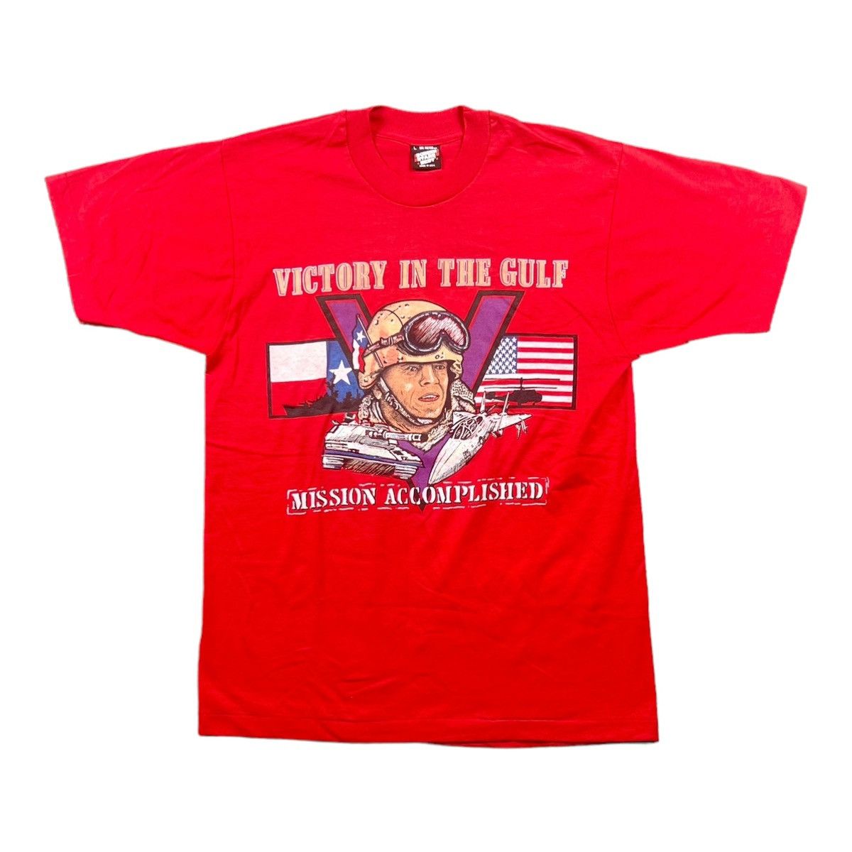 Vintage Vintage Screen Stars Gulf War U.S. Military 1990’s T-Shirt ... Vintage Vintage Screen Stars Gulf War U.S. Military 1990’s T-Shirt ...