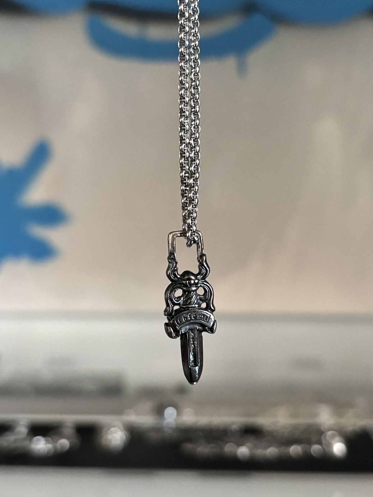 Chrome Hearts PATINA DAGGER ZIPPER PENDANT NECKLACE | Grailed