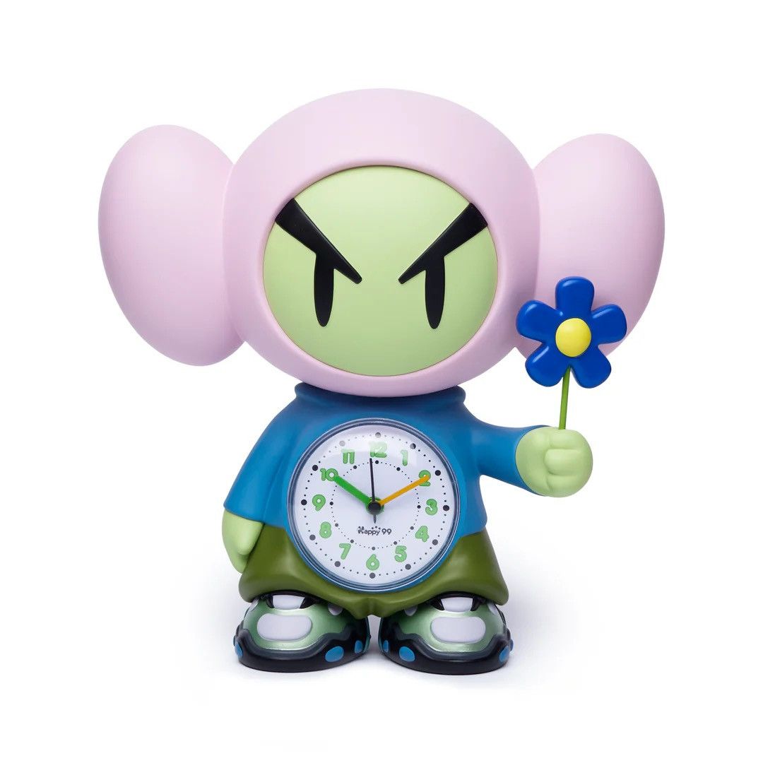 Happy99 HAPPYTIME VINYL FIGURE WITH WORKING CLOCK | Grailed