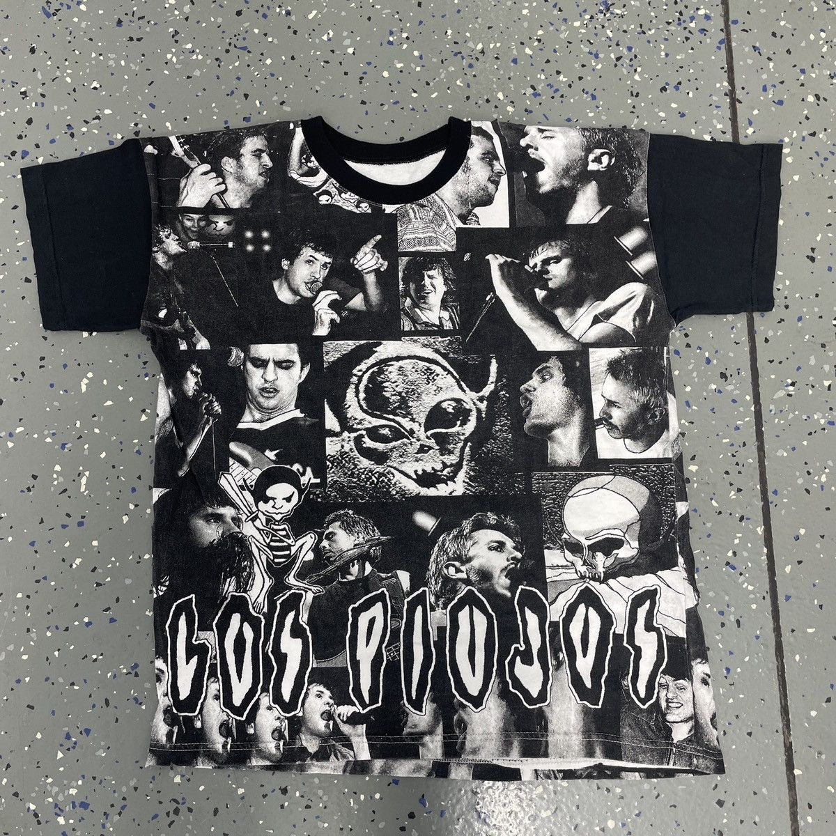 Vintage Insane AOP Los Piojos Rock band punk metal band tee | Grailed