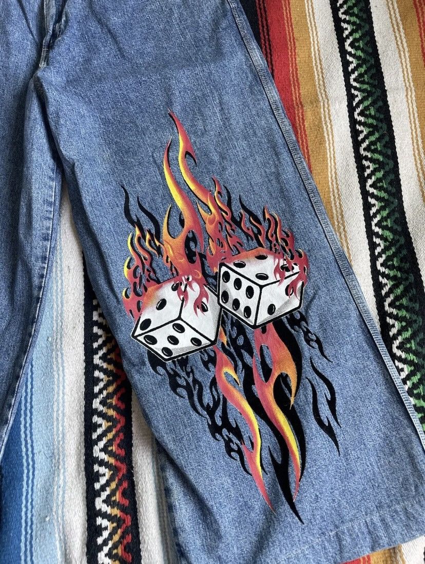 Vintage Jnco Flaming Dice Grailed